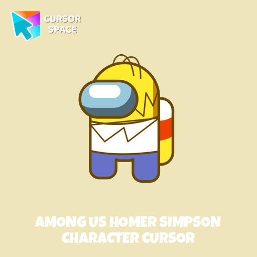 Among Us Homer Simpson Character Cursor - Cursor Pack | Cursor Space