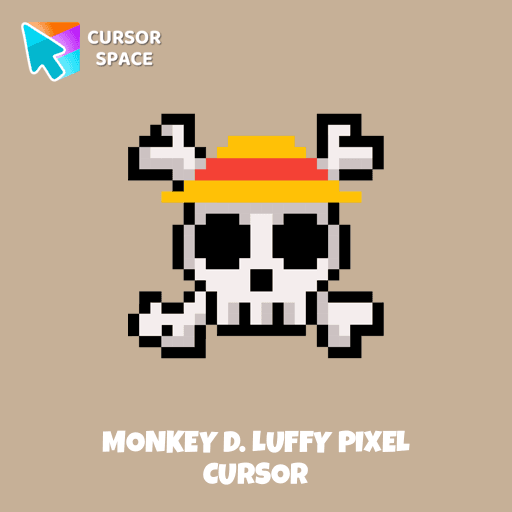 Monkey D. Luffy Pixel Cursor - Cursor Pack | Cursor Space