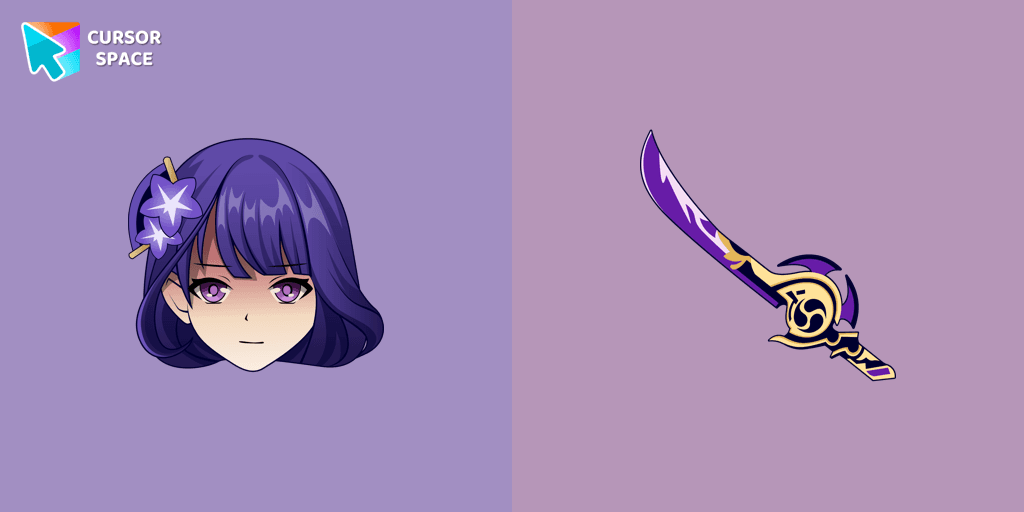 Raiden Shogun Cursor - Cursor Pack | Cursor Space